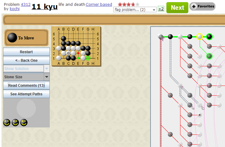 Go Weiqi Baduk: BEST Baduk (Go) Self Learning Resource from 18 kyu to 1 dan