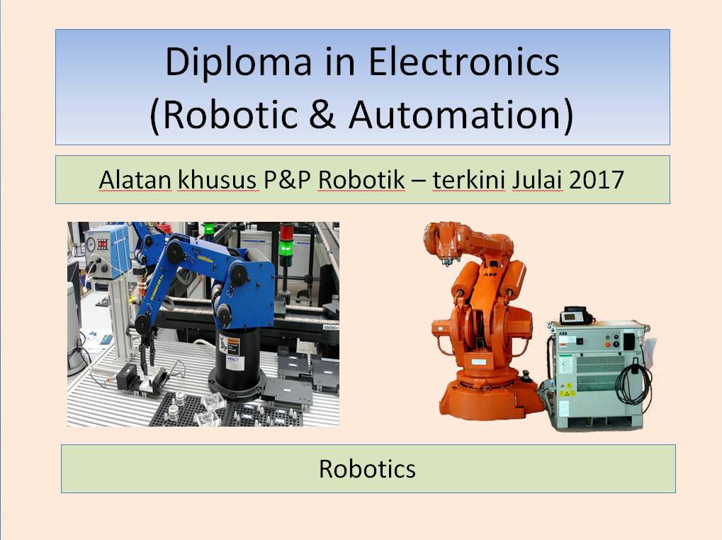 Robotic and Automation MARA - Japan Industrial Institute: Pengenalan ...