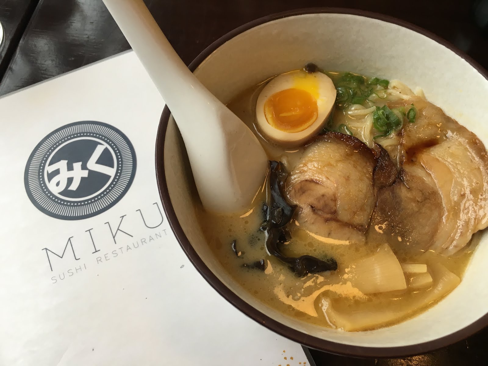 $8 Ramen This Month at Miku Sushi