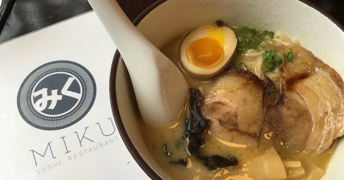 $8 Ramen This Month at Miku Sushi