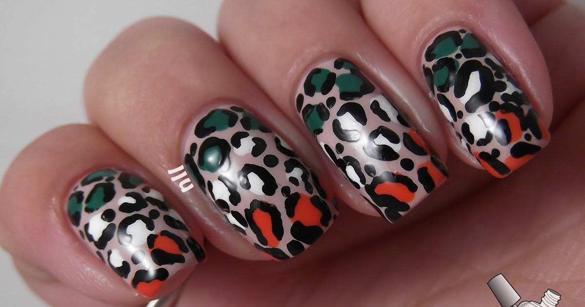 NailsLikeLace: Irish Flag Inspired Leopard Print