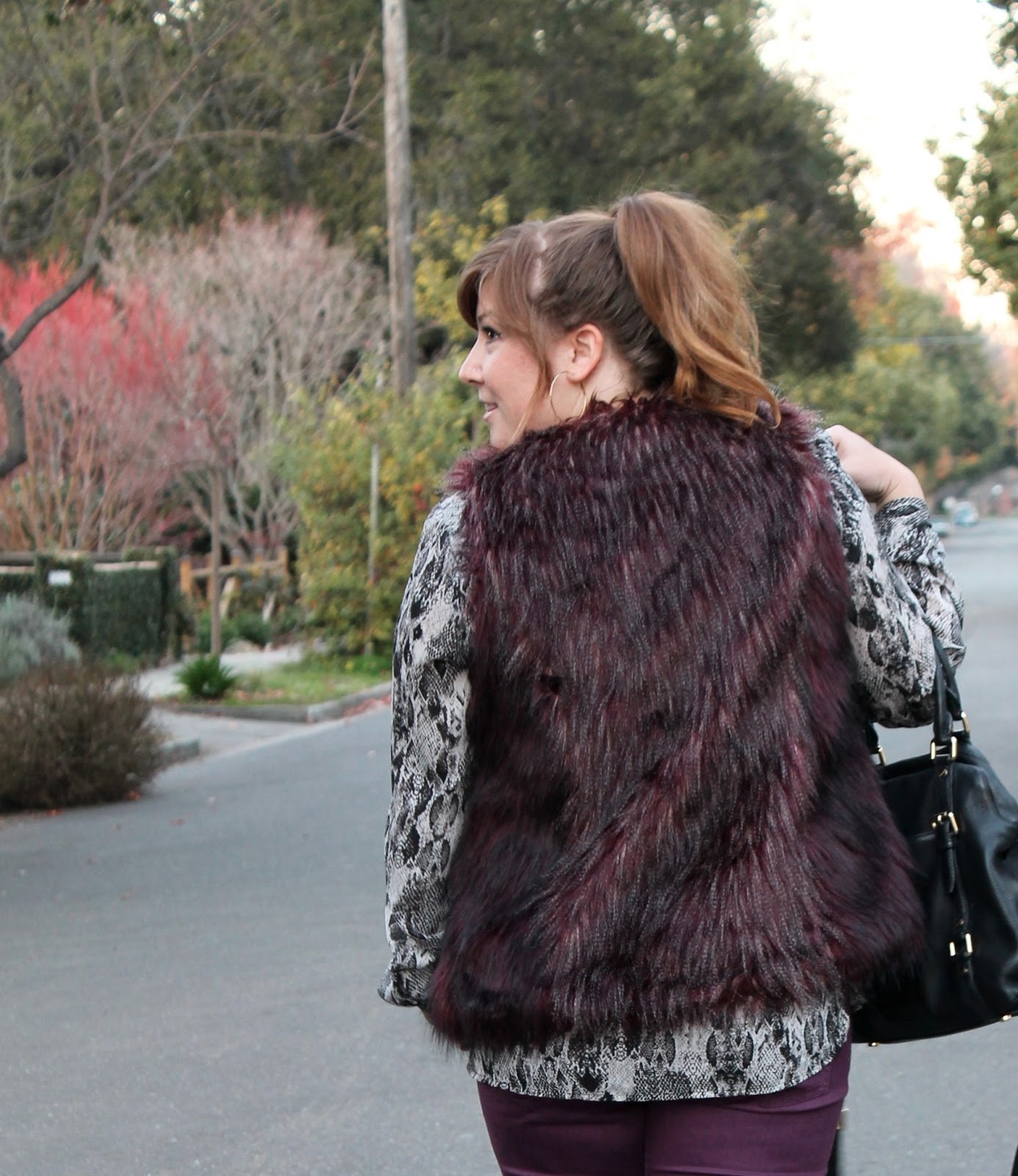 Fashionablee Me: Purple, Python & Faux Fur