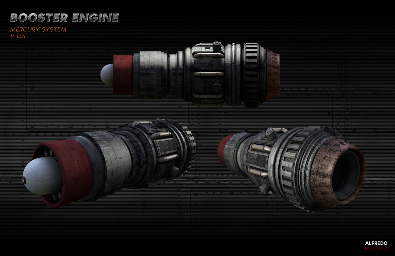 Alfie Rodriguez CG/3D Artist: BOOSTER ENGINE JET