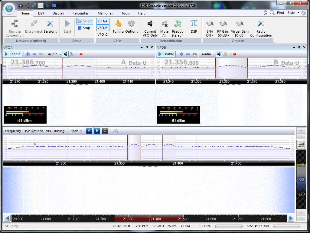 RadioCommunications: Inmarsat: SDRPlay / SDR-Console / JAERO