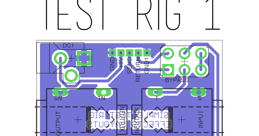 Perf and PCB Effects Layouts: Test Rig