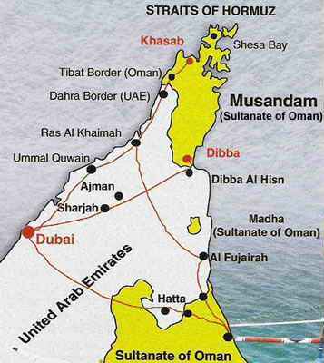 Crossroads in Abu Dhabi: Khasab, Oman خصب‎