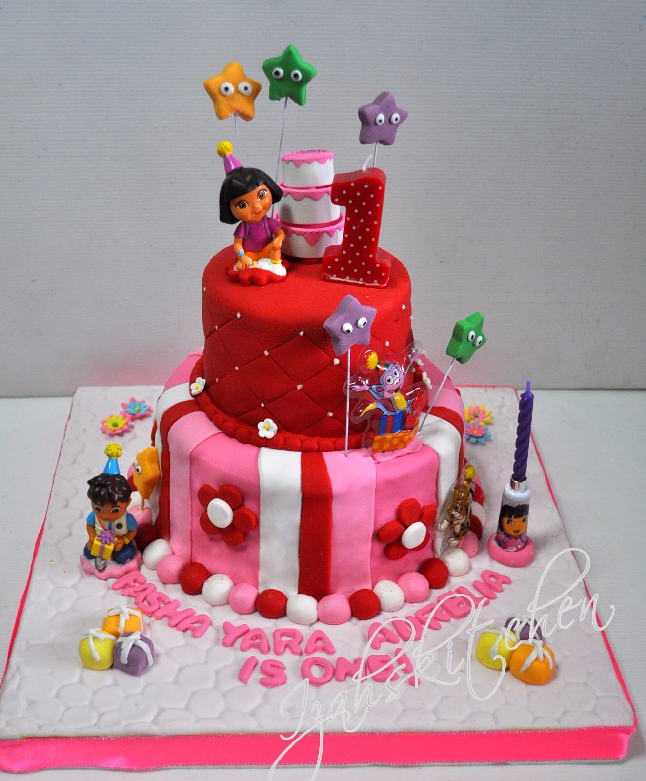 Izah's Kitchen: Dora Theme cake