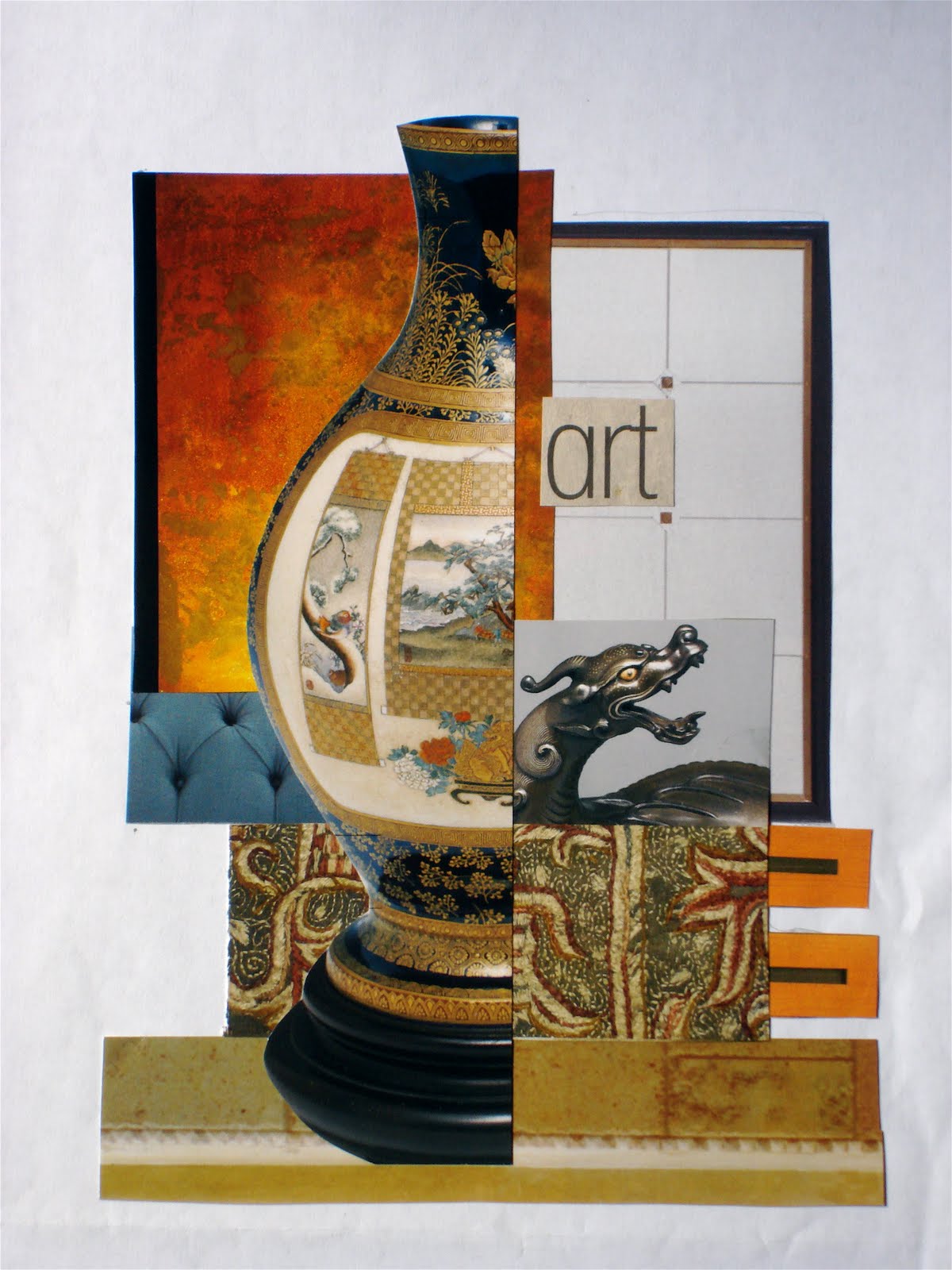 Carolyn Machado, new works/happenings: "ART FORMS" paper collage