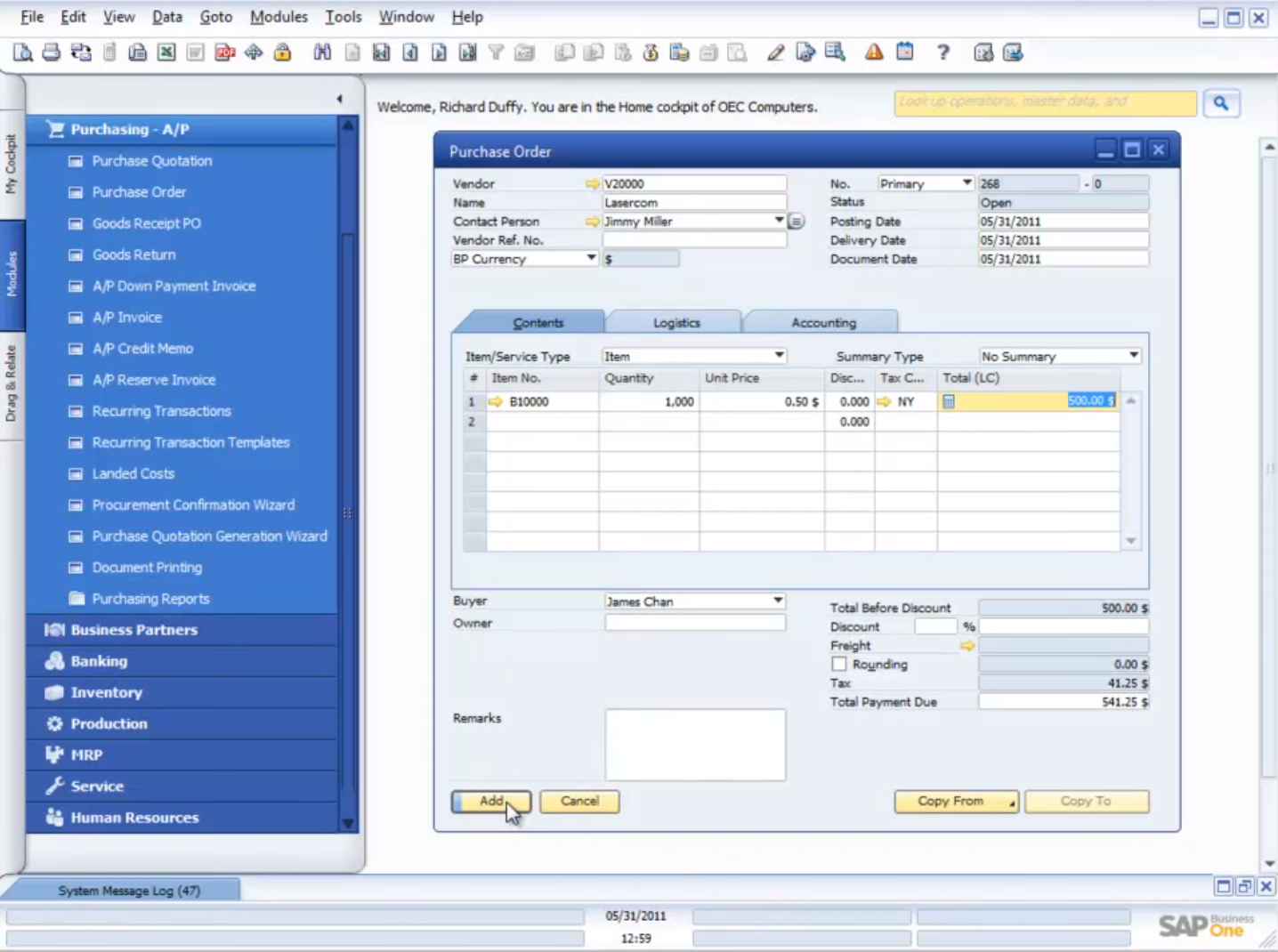 SAP Business One ~ Prashanth's Blog