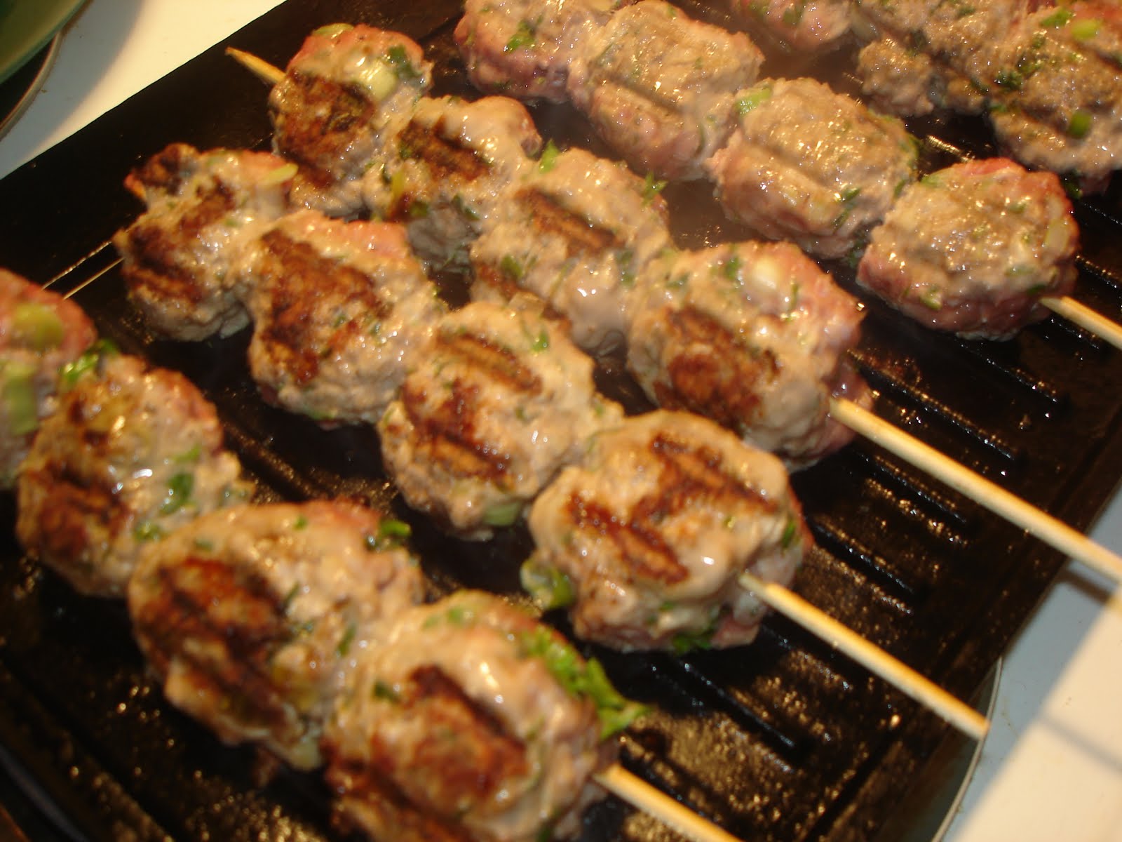 The Tiny Skillet: Kafta - Lebanese meatballs on a stick!