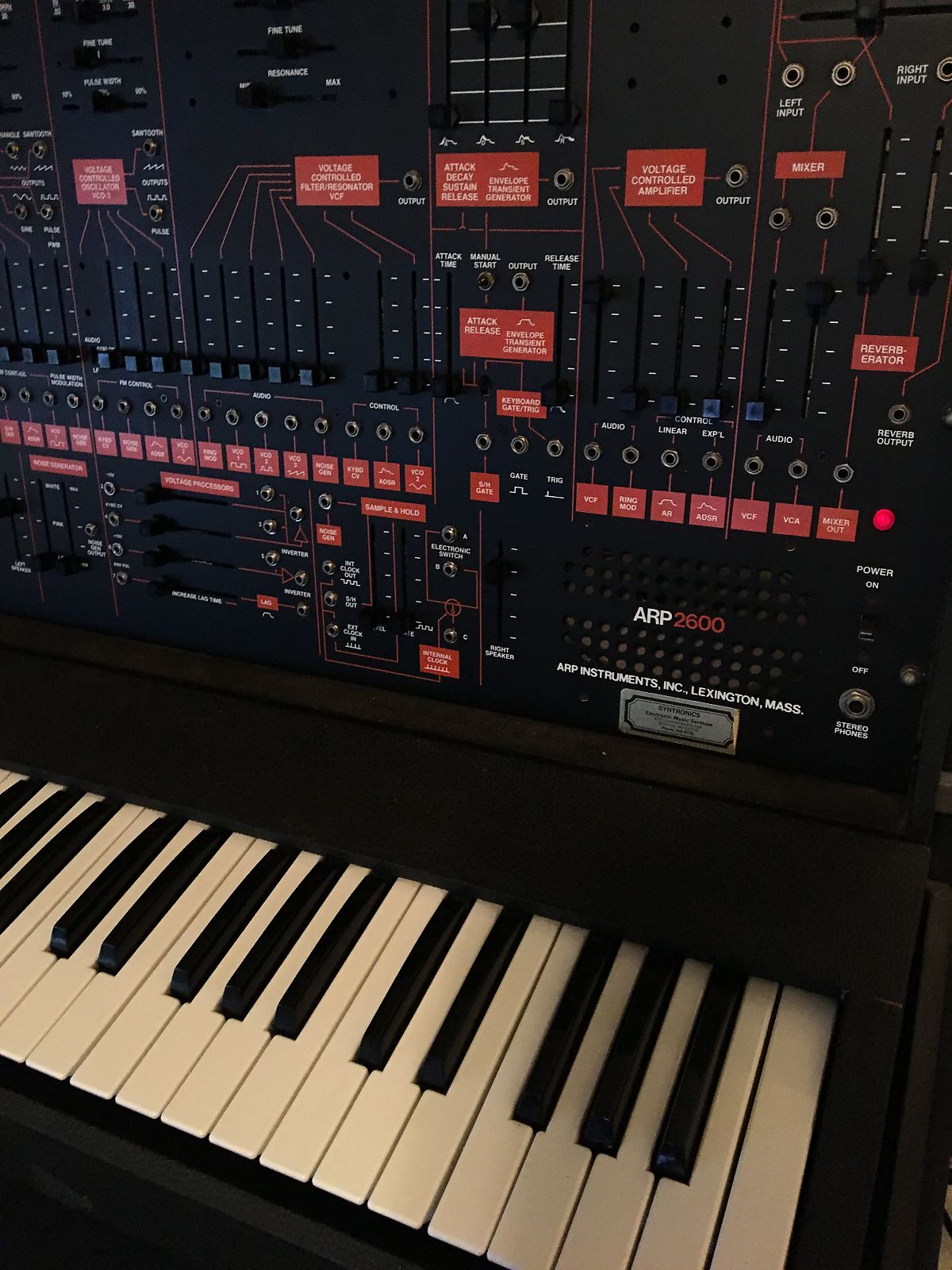 MATRIXSYNTH: ARP 2600 (Orange On Black 2601 Model) With 3620 Keyboard ...