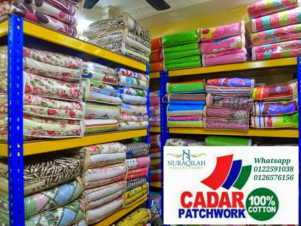 NURAQILAH COLLECTIONS****CADAR 100% COTTON MURAH : PEMBORONG CADAR PATCHWORK SHAH ALAM