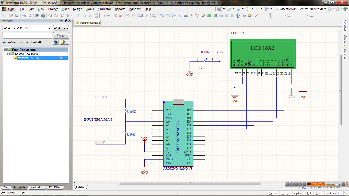 Digital Voltmeter Arduino ~ FILAB