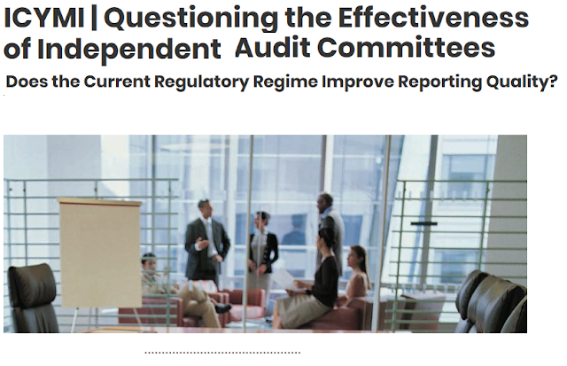 3ap: «Questioning the Effectiveness of Independent Audit Committees»
