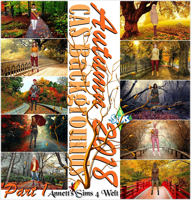 Annett's Sims 4 Welt: CAS Backgrounds "Autumn 2018" - Part 1