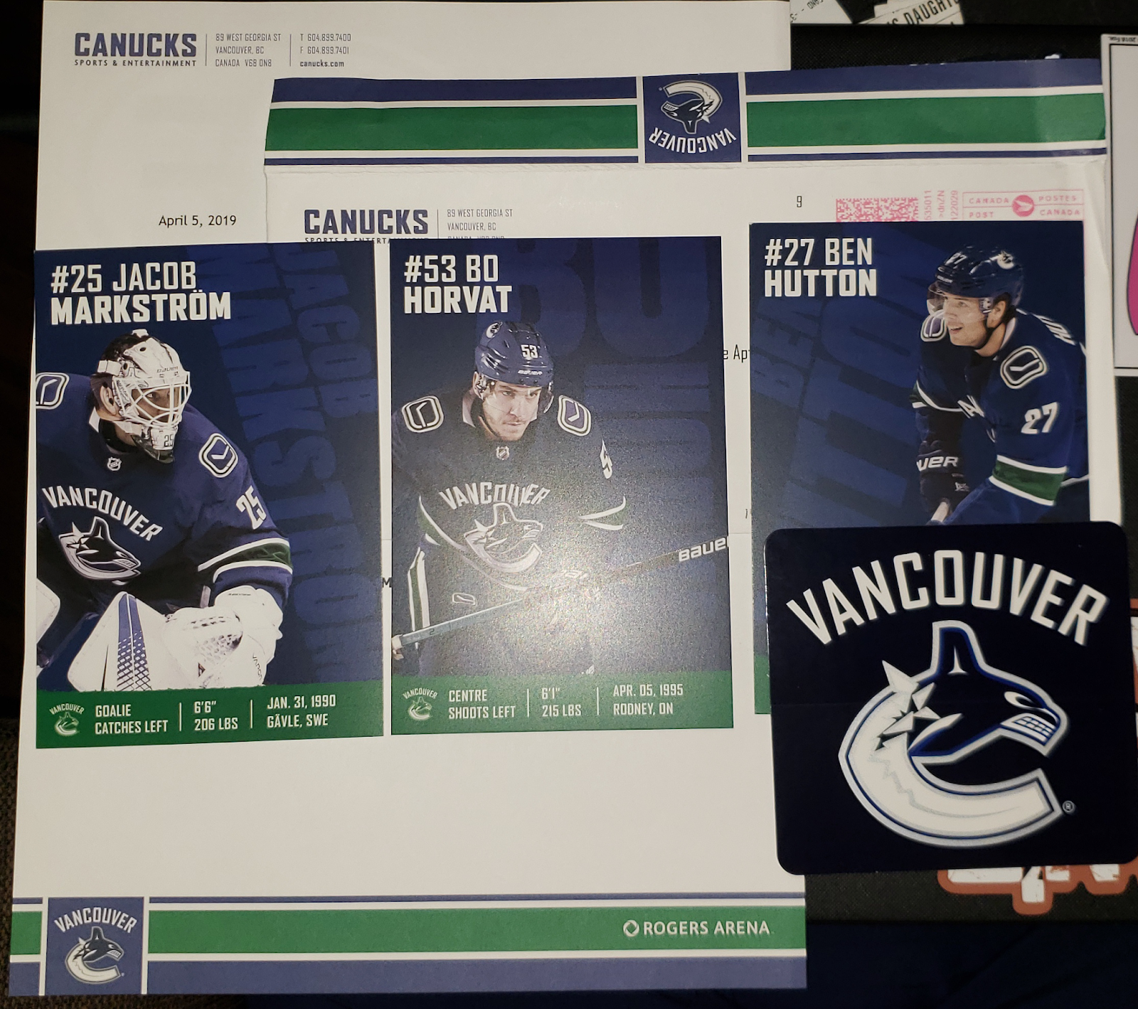 Corner of Ashburn and Yawkey: Fan Pack: Vancouver Canucks