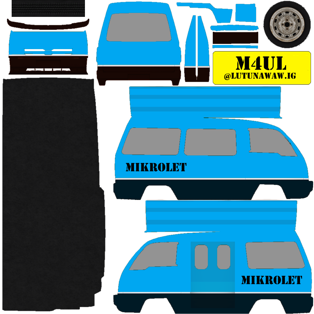 Livery Angkot Bus Simulator Indonesia - Skin Bus Simulator Indonesia