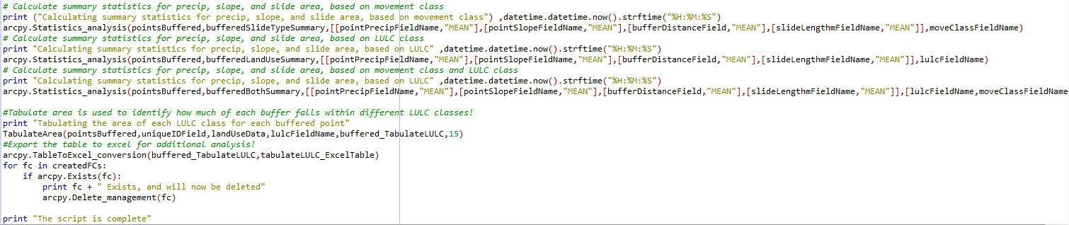 Geoprocessing with Scripting - GEOG 491
