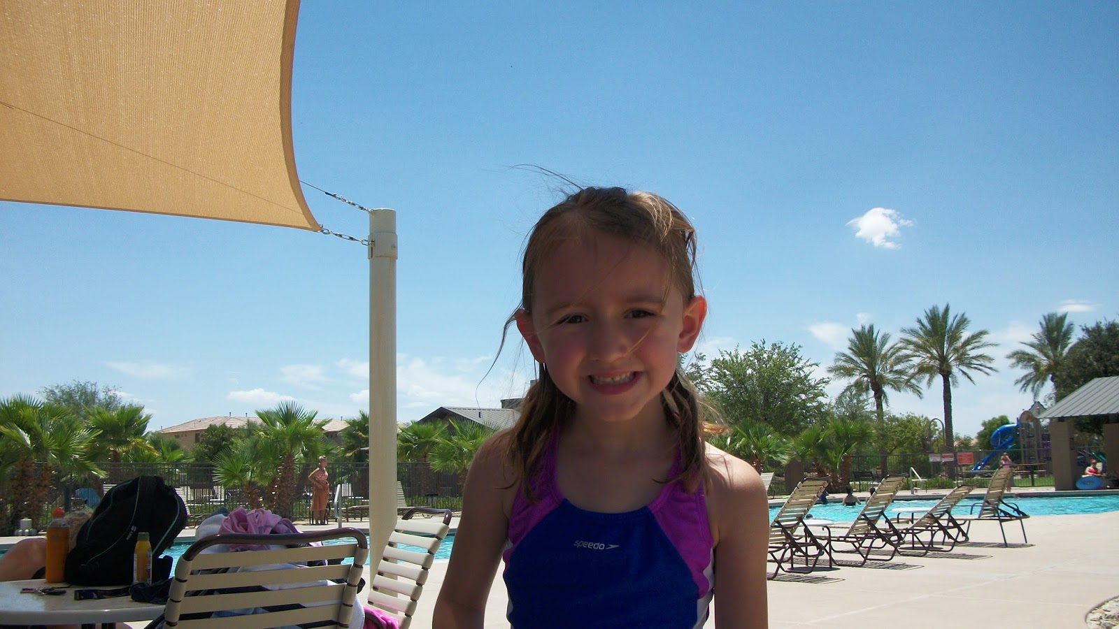Building Rainbows: Lizzy at the Pool
