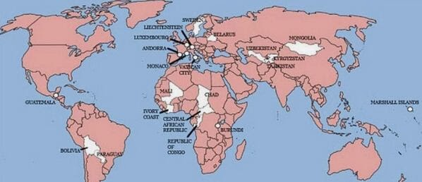 OUTTAKES: MAP 22: 22 COUNTRIES BRITAIN HASN'T INVADED