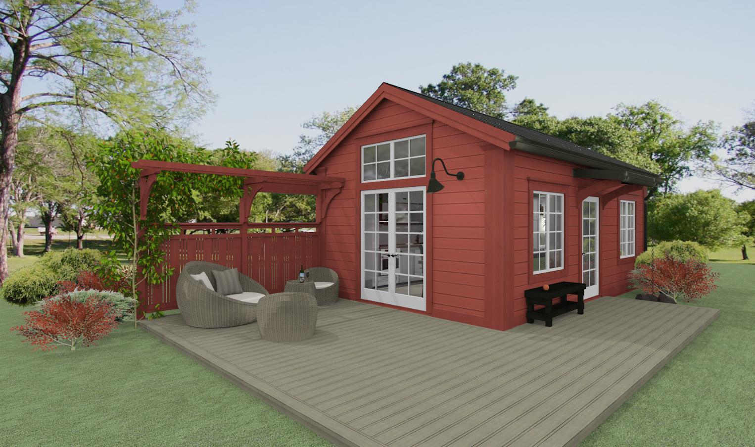 Den Vita Drömgården: 30 kvm fritidshus eller framtida Attefallshus