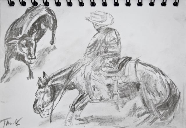 Photography and Art of Jim Arnold: More Cutting Horse Action Photos