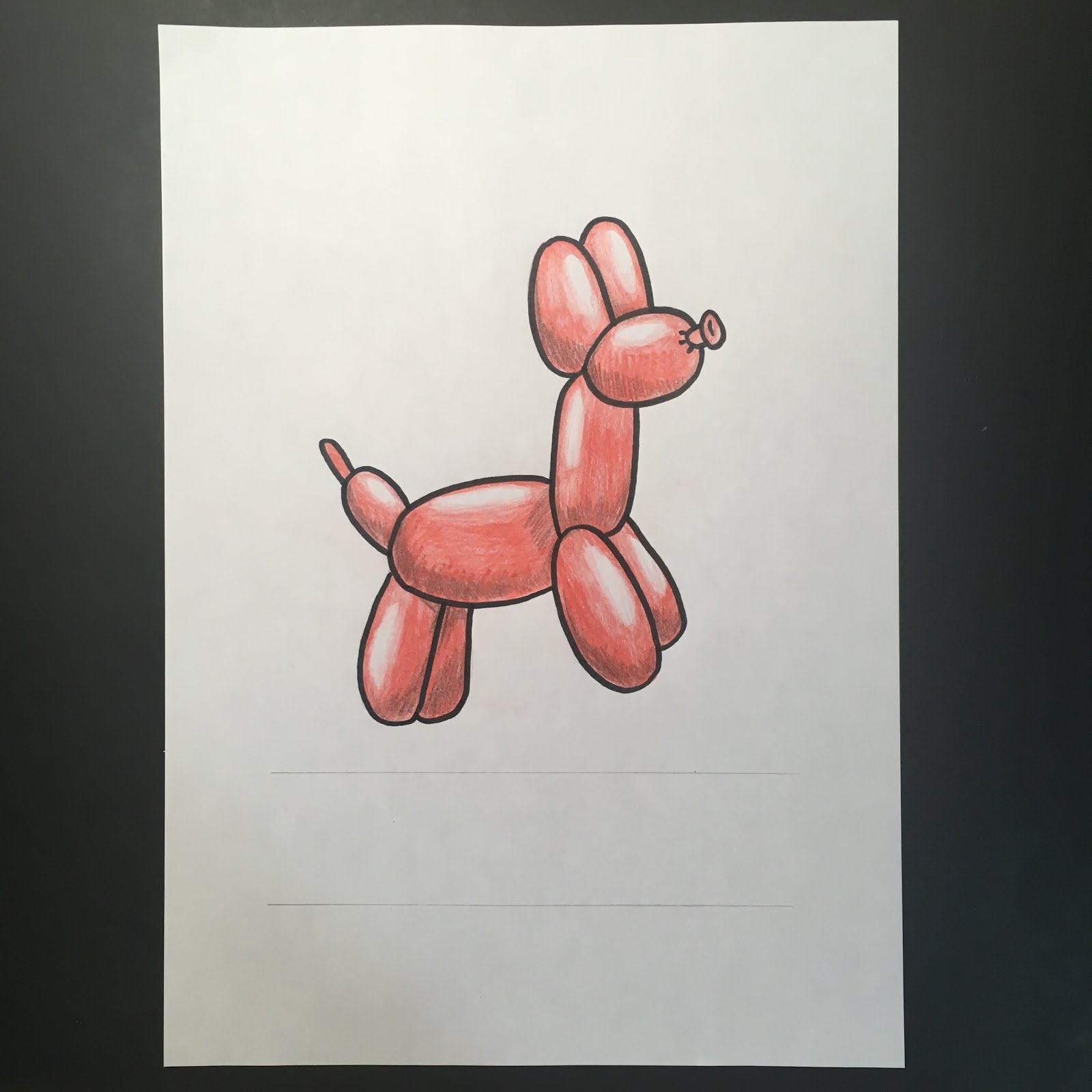 5th Grade - Andrés Segovia: ART 🎨 Balloon Dog 🎈