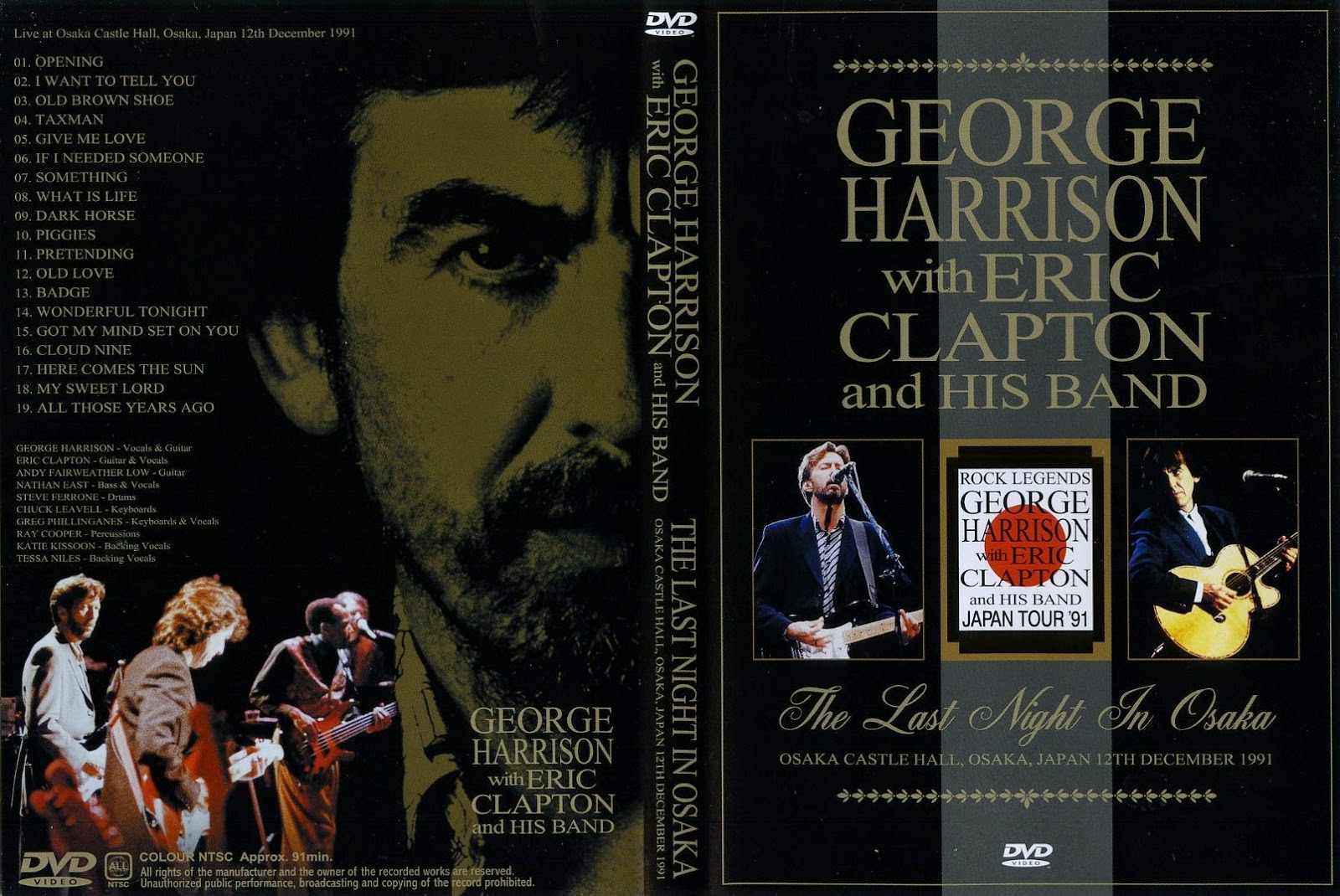 BANCA DO ROCK Rock Concert DVD: 2714 - DVD - GEORGE HARRISON 1991 - BOOTLEG