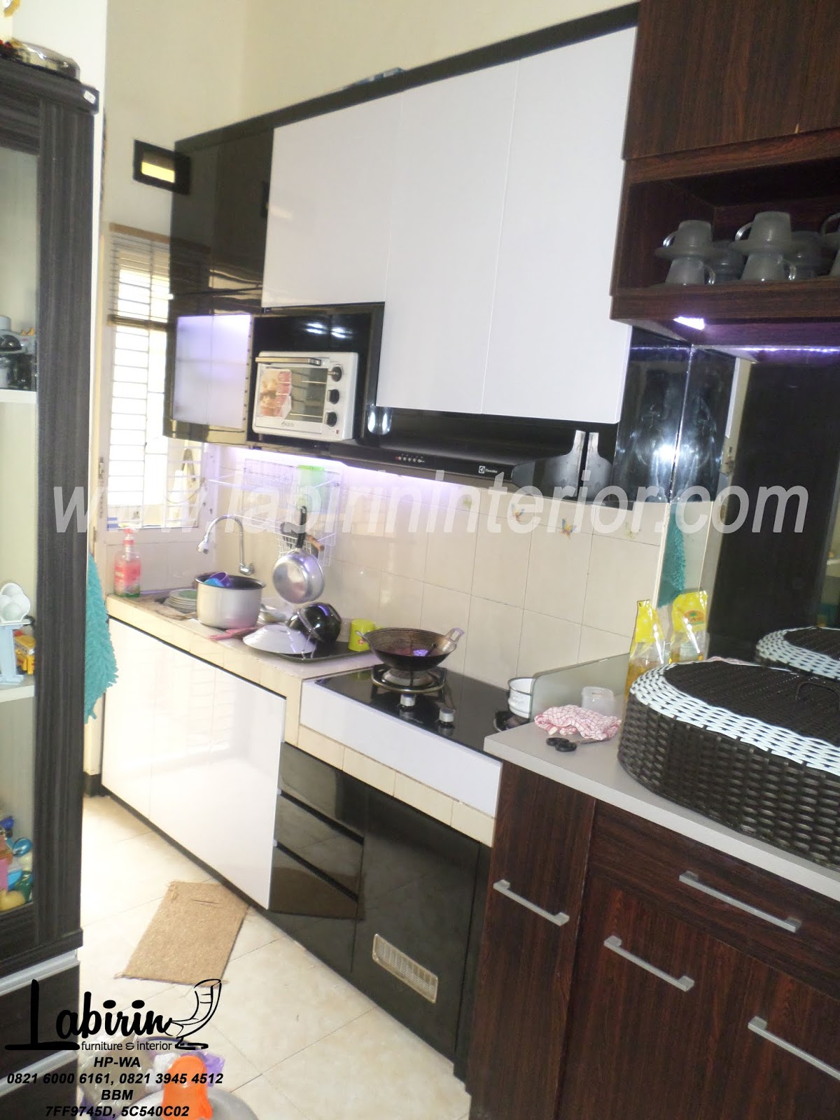 KITCHEN SET BLACK & WHITE ~ Kitchen Set Malang | Minimalis Murah