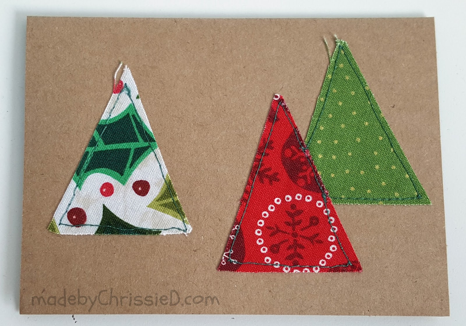 Chris Dodsley @mbCD: How To Make Selvedge & Fabric Christmas Cards