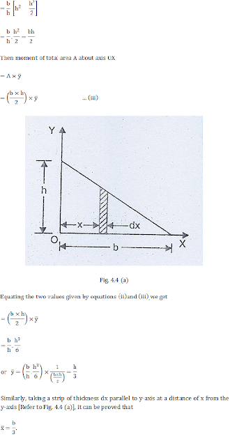 Centroid formula for all shapes of an area element: how to find centroid