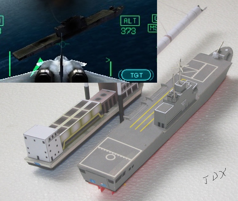Ace Combat Model - Drawings: San Giorgio class amphibious transport dock