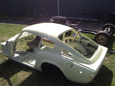 1973 Triumph GT6 Mk3: Body Back on the Frame!