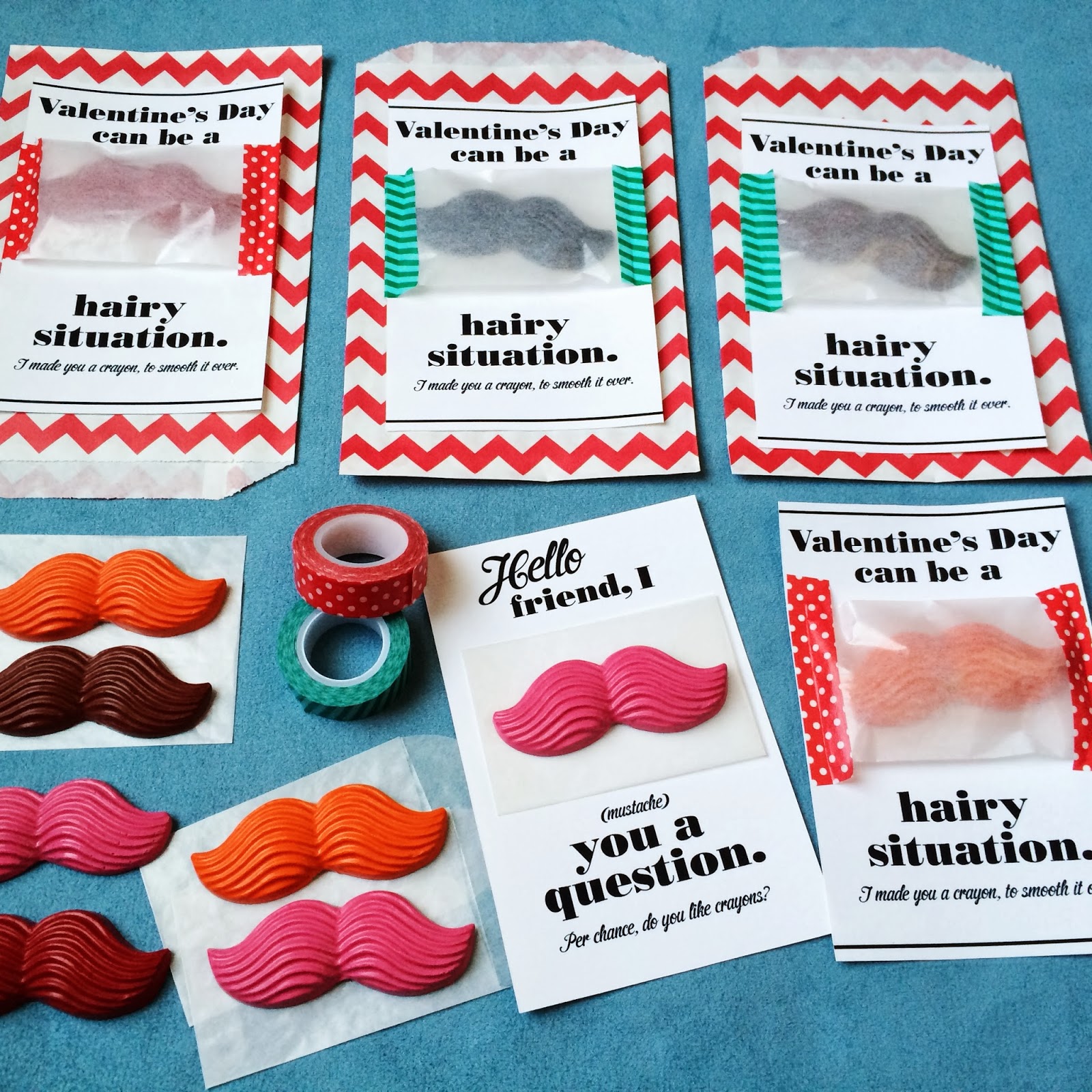 :: kraftykym ::: Mustache Valentines