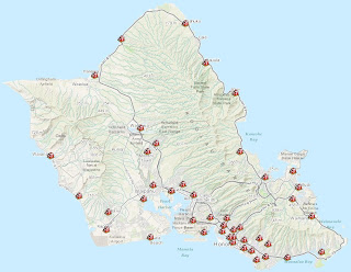 A Map For Every Story: Maps That Change Quickly: Honolulu Lei Drop-off ...