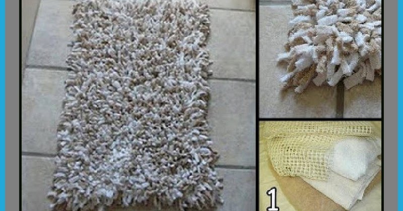 DIY And Household Tips: Turn Old Towels Into A Bath Mat