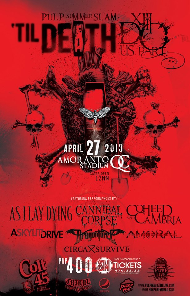 Pulp Summer Slam 13 (XIII) ‘Til Death Do Us Part - Band Line Up and ...