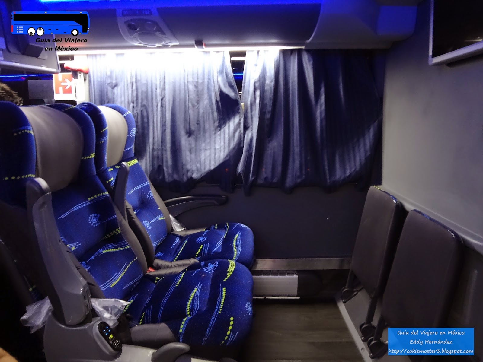 Viendo interiores de autobuses