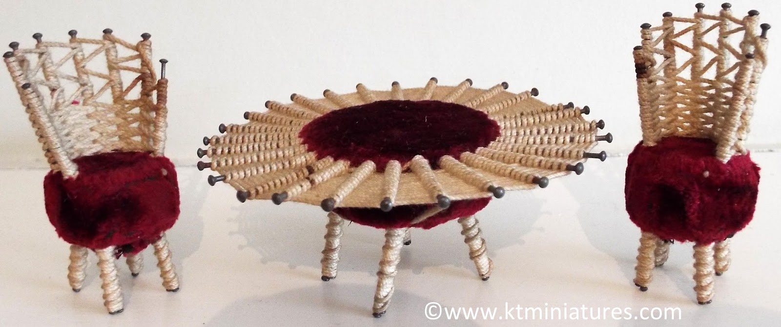 KT Miniatures Journal: Antique Thread & Pin Dolls House Furniture