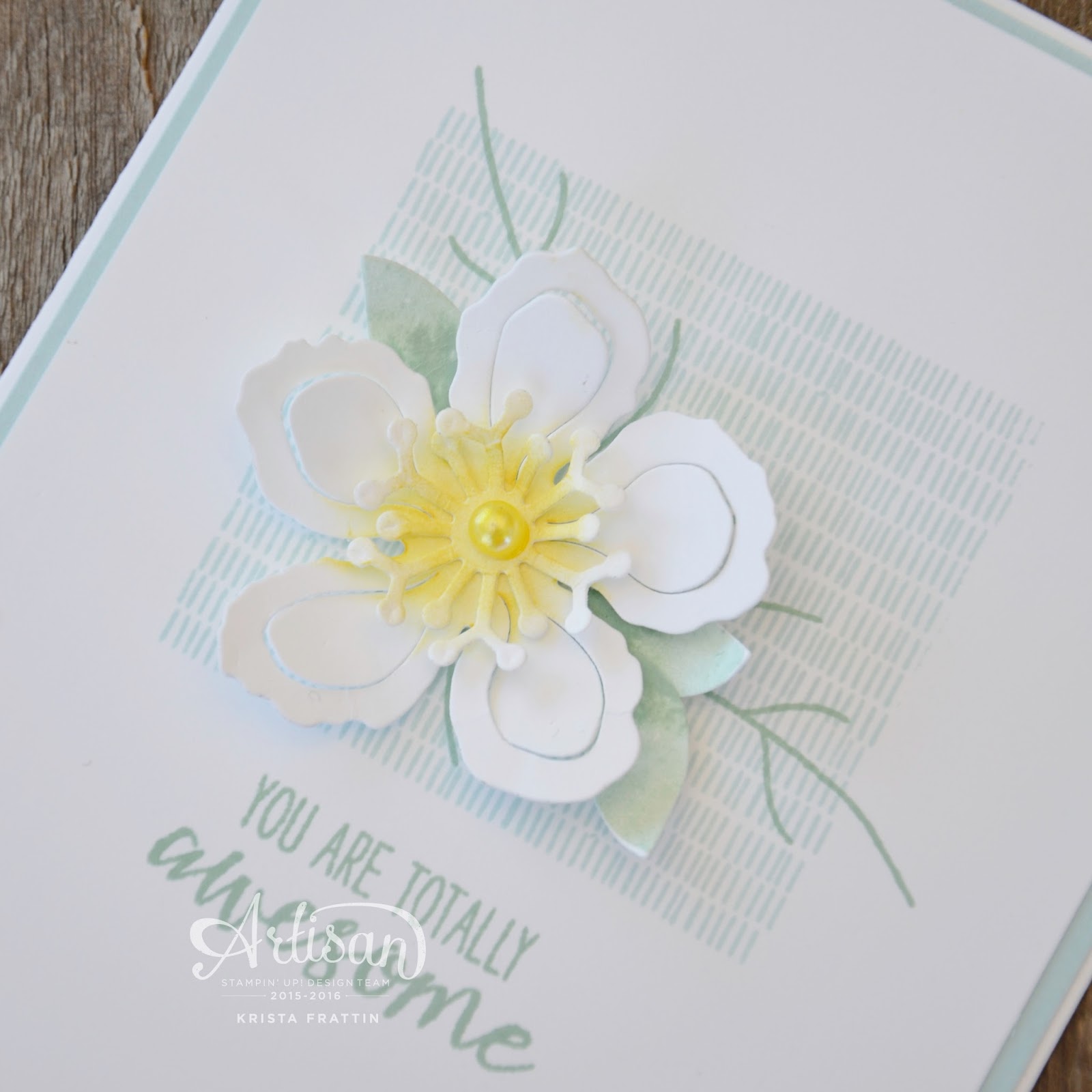 Stampin' Dolce: A simple single flower - Artisan Design Team Blog Hop