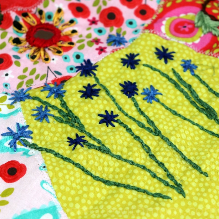 Create With Mom: Embroidered Crazy Patchwork