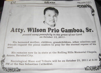 "REST IN PEACE...Tito WILSON GAMBOA" ♥