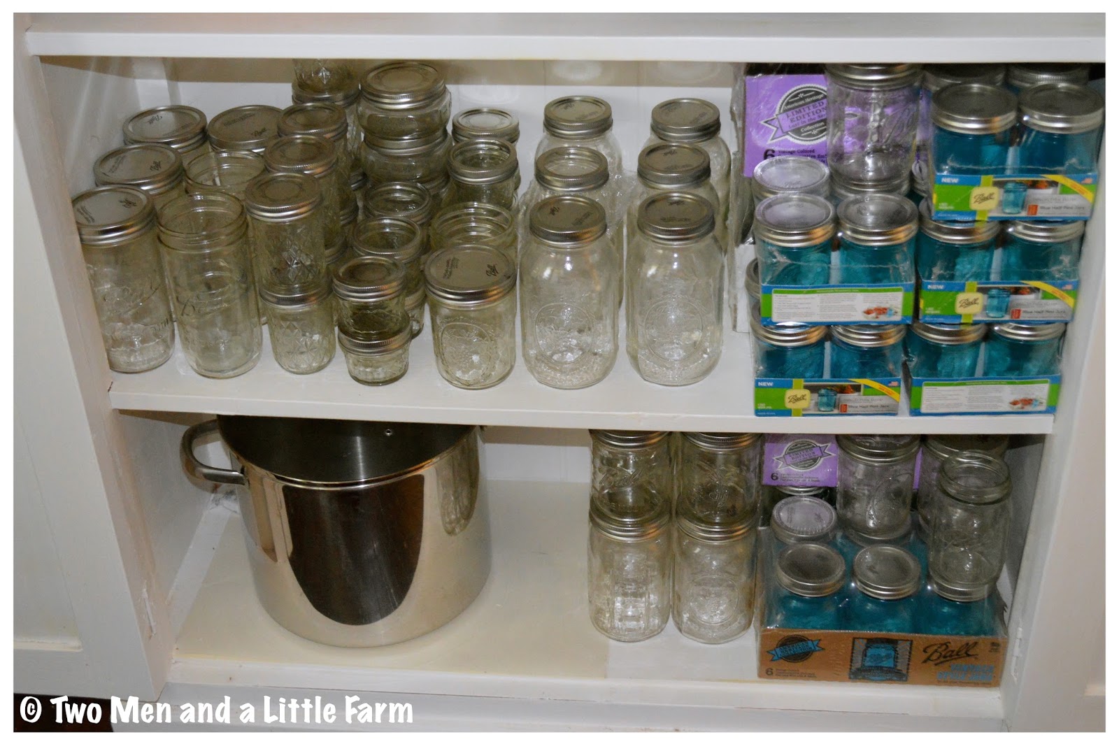 Two Men and a Little Farm: CANNING CABINET WORK IN PROGRESS