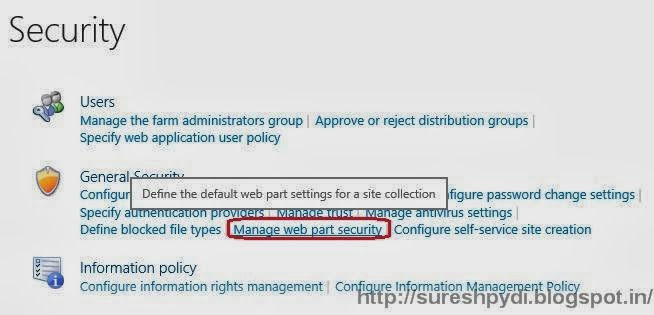 Configure Web Part page security in SharePoint - Things to share