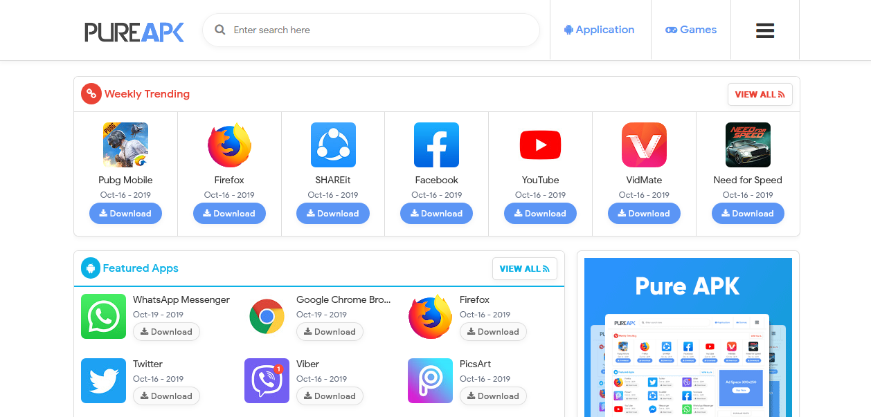 Pure APK Blogger Template Versión Premium Descarga gratuita