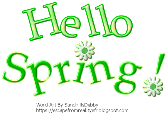 Escape From Reality Blog: FTU Springtime Word Art