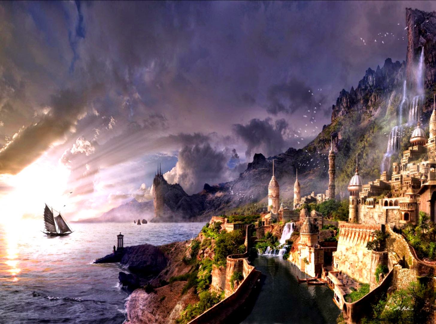 Fantasy Cityscape Wallpaper Photos | All HD Wallpapers
