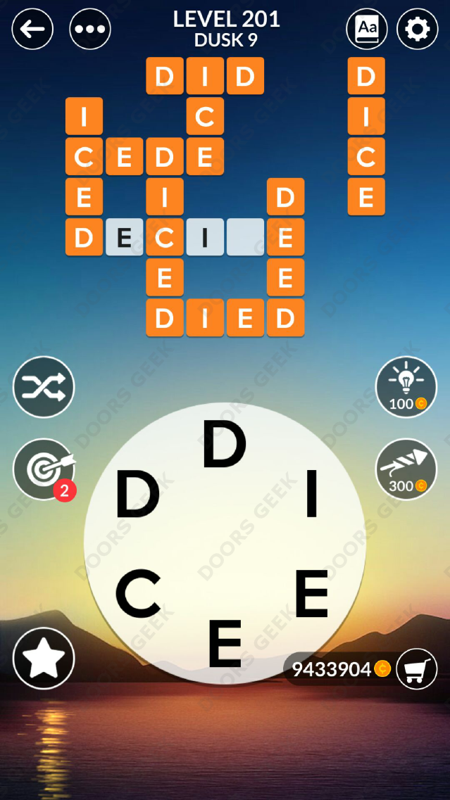 Wordscapes Level 201 Answers ~ Doors Geek