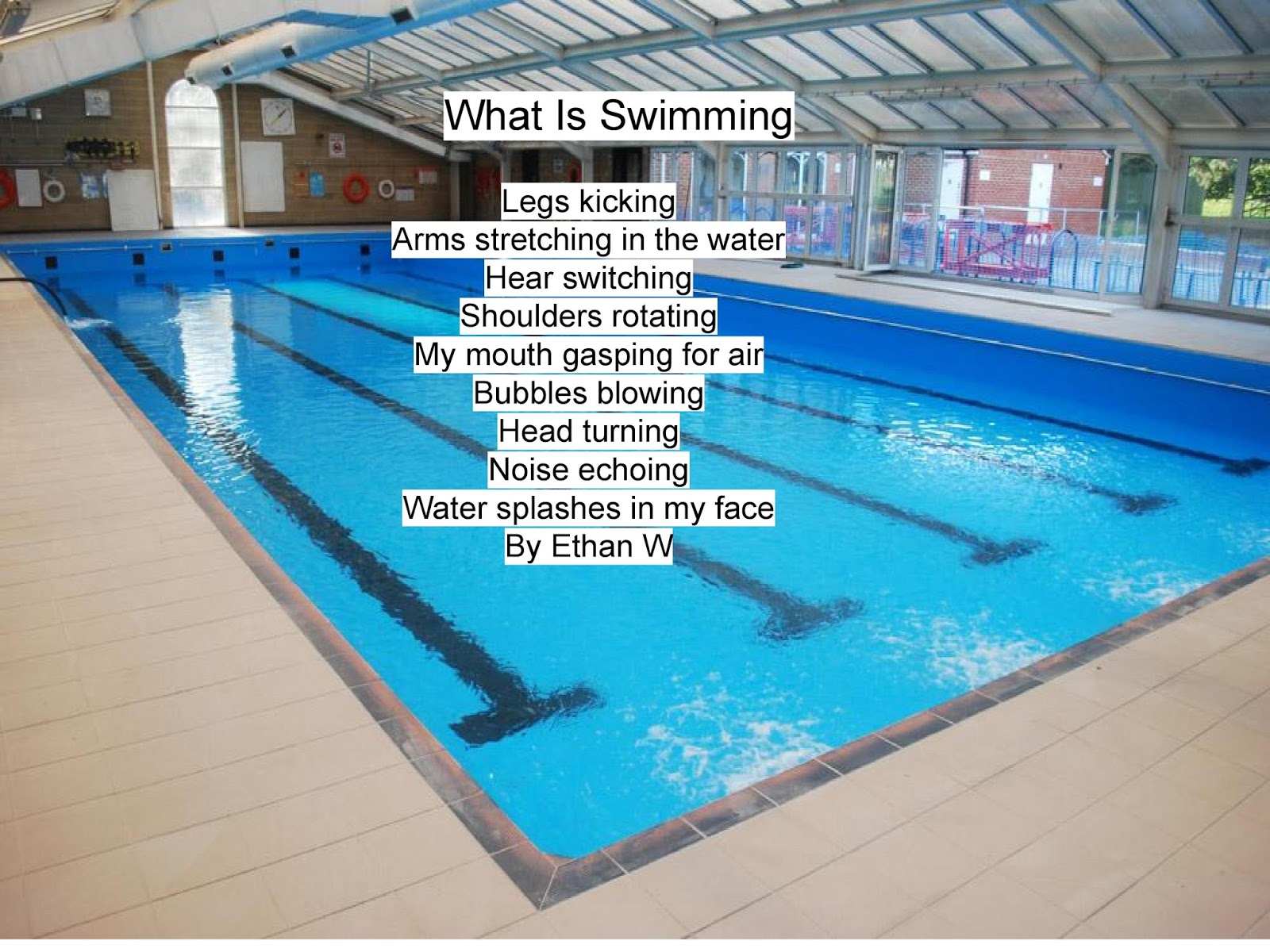 Makarewa School Room One: Swimming Poems