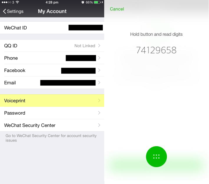 WeChat's new feature Voiceprint that enables login into app through ...